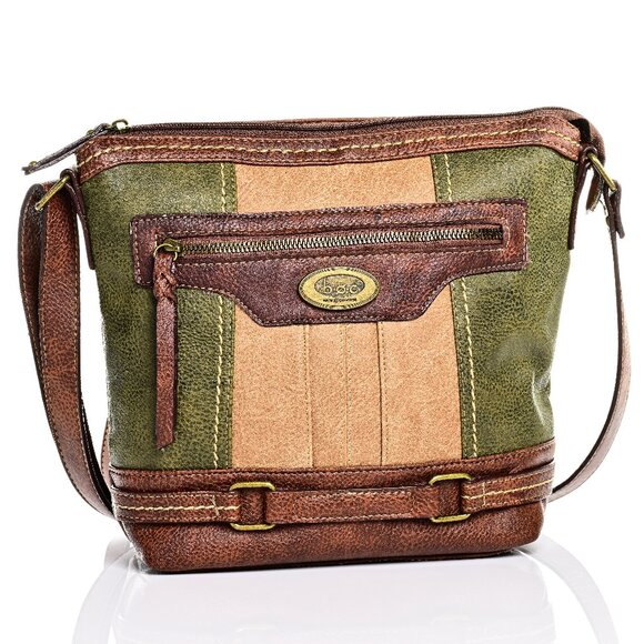 boc | Bags | Boc Olive Green Beige And Dark Brown Boho Handbag Born ...